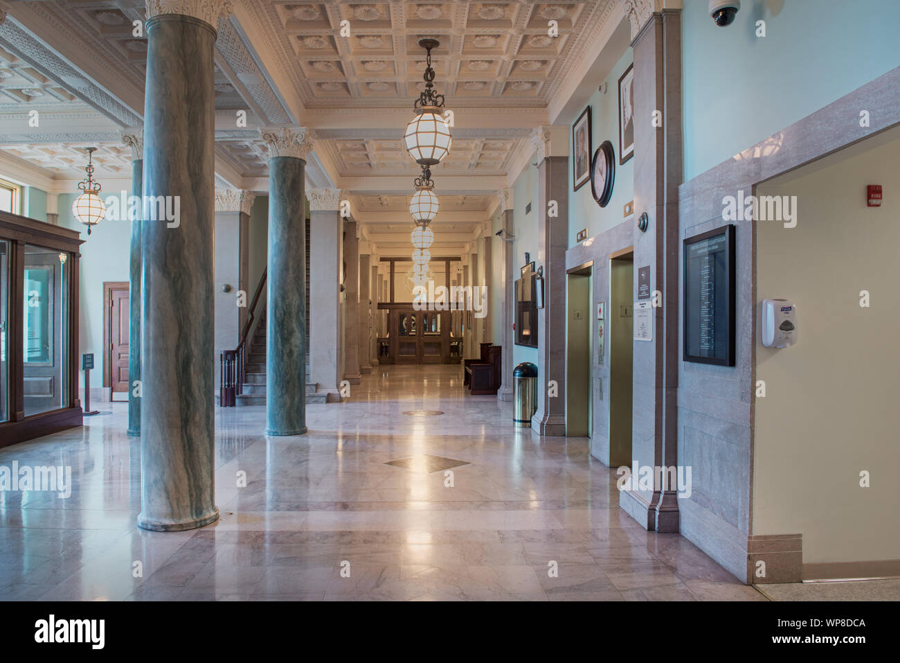 Lobby of the Ed Edmondson Courthouse, also known as the U.S. Post ...