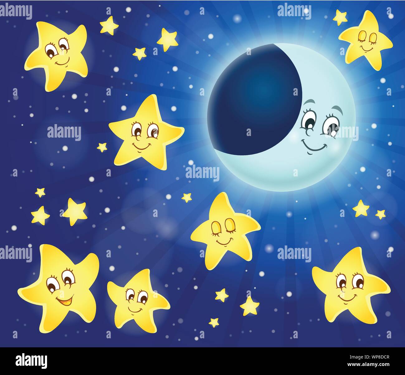 Night sky theme image 4 Stock Vector Image & Art - Alamy