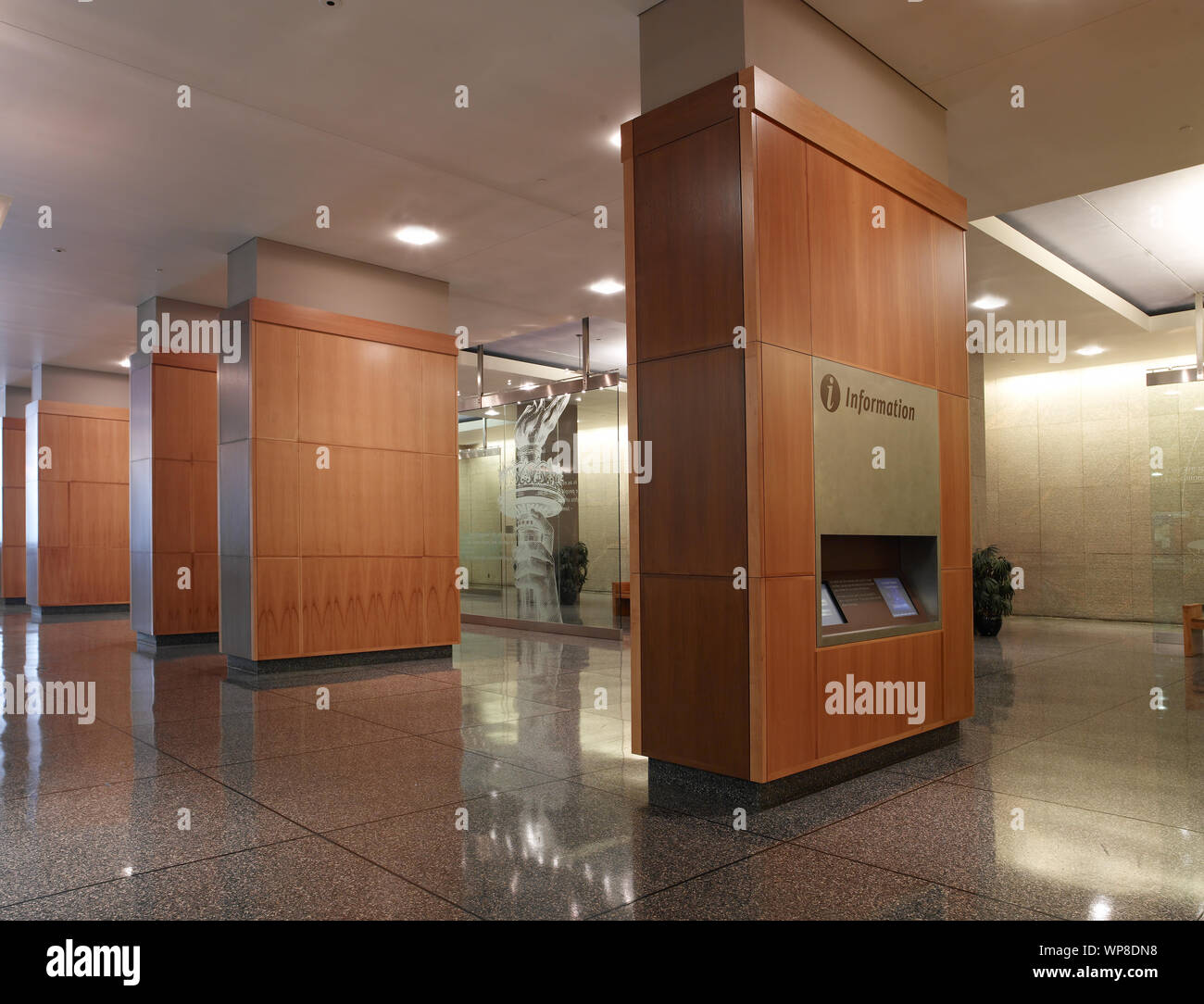 Lobby, James A. Byrne U.S. Courthouse, Philadelphia, Pennsylvania Stock ...