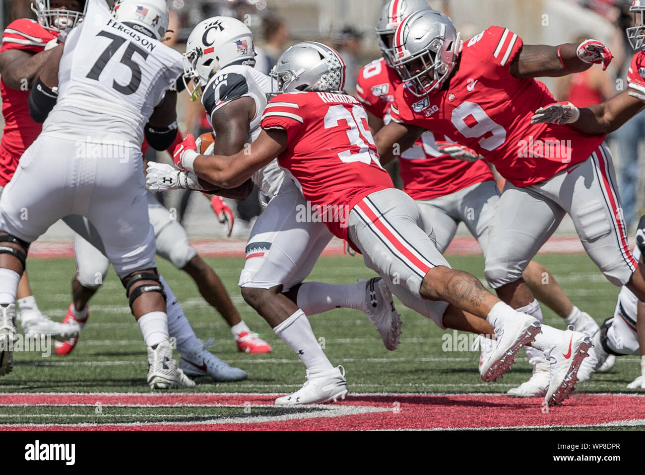 Columbus, Ohio, USA. 7th Sep, 2019. Cincinnati Bearcats running back ...