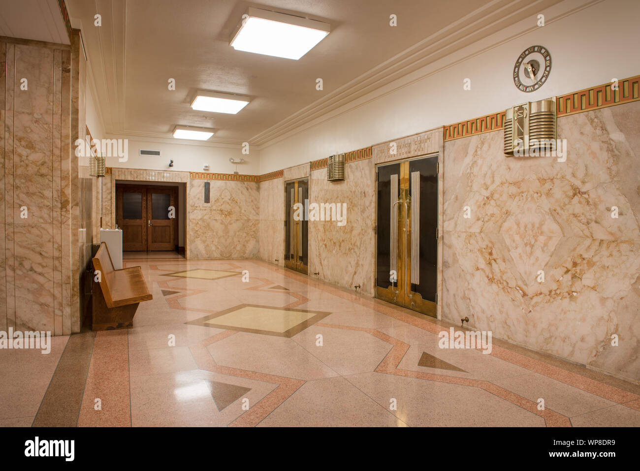 Lobby, U.S. Court House, Austin, Texas Stock Photo - Alamy