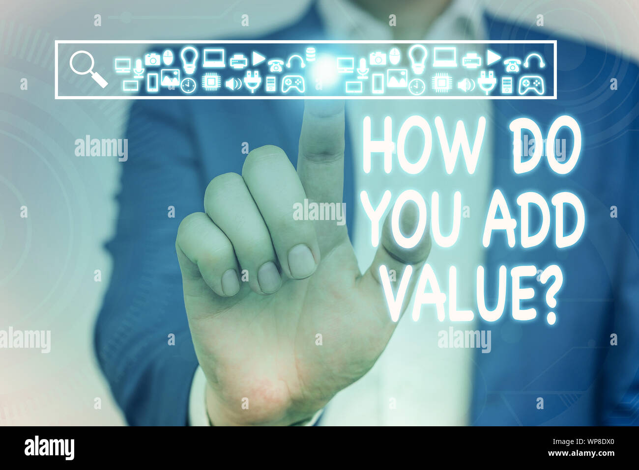 Conceptual hand writing showing How Do You Add Value Question. Concept ...