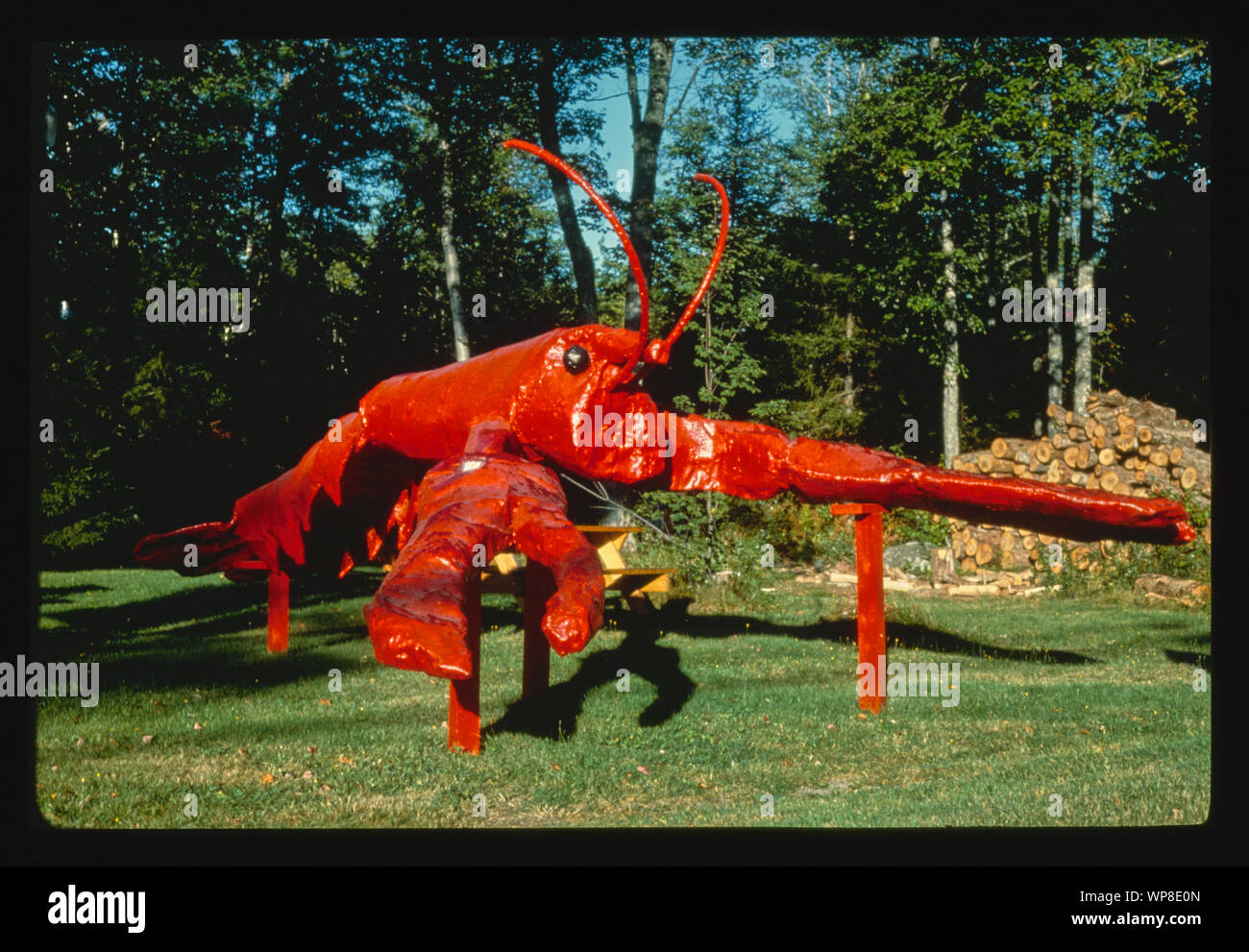 Lobster statue, Trenton, Maine Stock Photo - Alamy