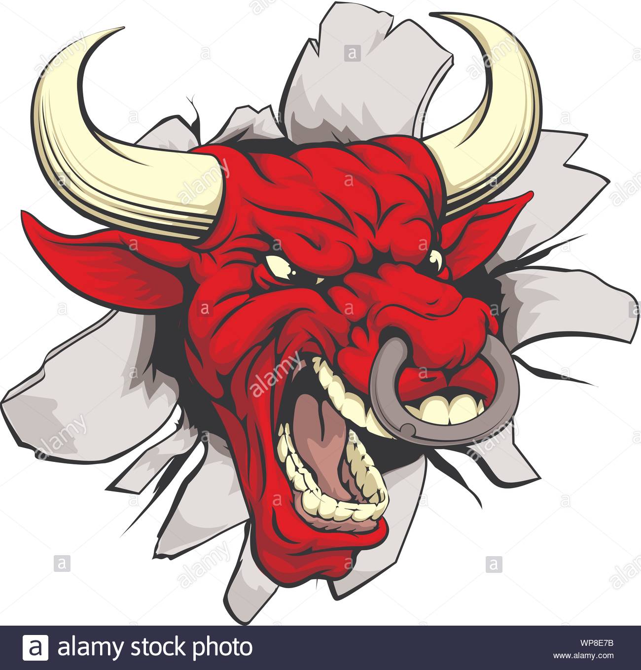 Bull Head Drawing Stock Photos & Bull Head Drawing Stock Images - Alamy