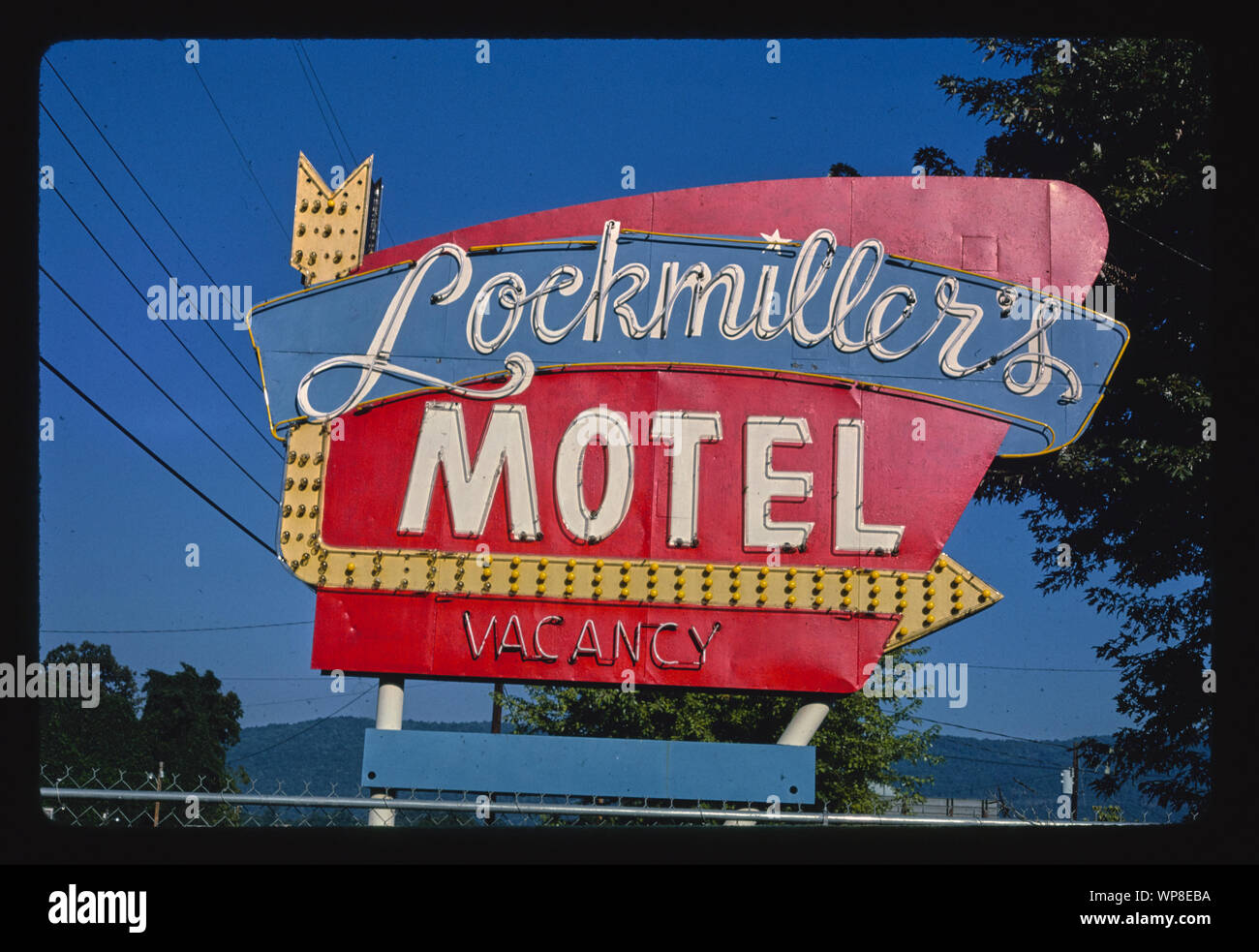 Lockmillers motel sign hi-res stock photography and images - Alamy