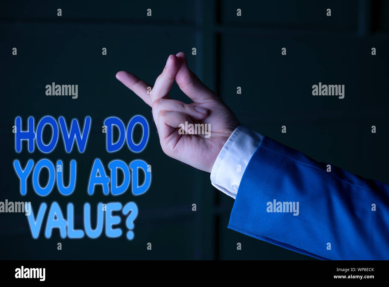 Text sign showing How Do You Add Value Question. Business photo text ...