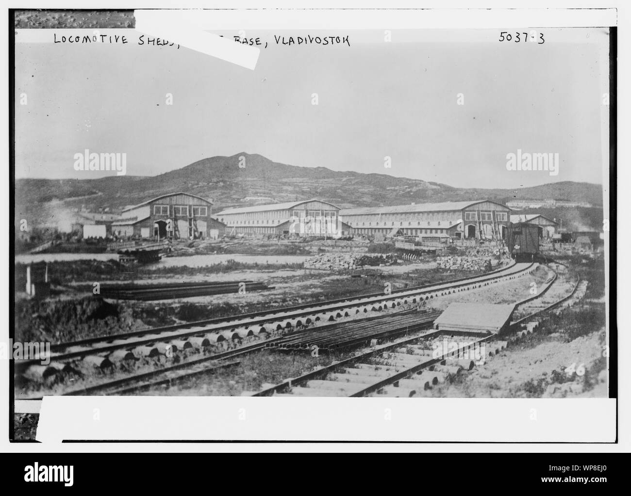 Locomotive sheds, AEF Base, Vladivostok Stock Photo - Alamy