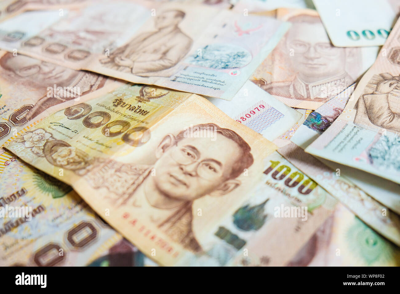 1000 THB money background close up object of business concept, Thai ...