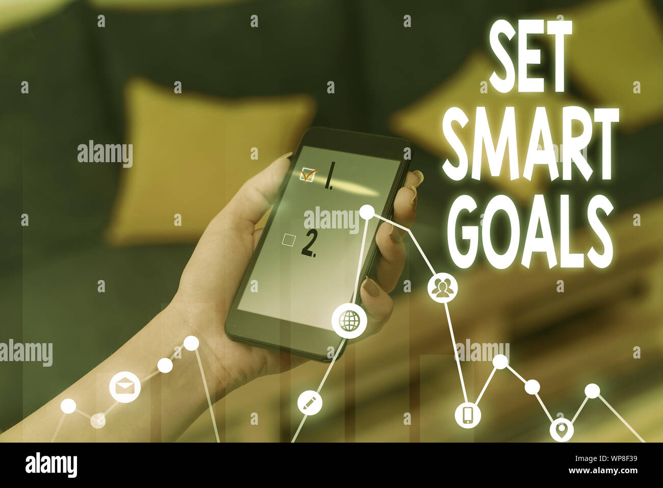 Word writing text Set Smart Goals. Business photo showcasing giving ...