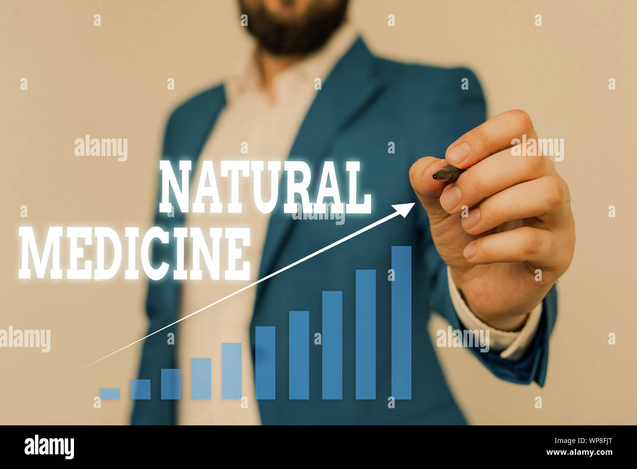 Text sign showing Natural Medicine. Business photo showcasing any of ...