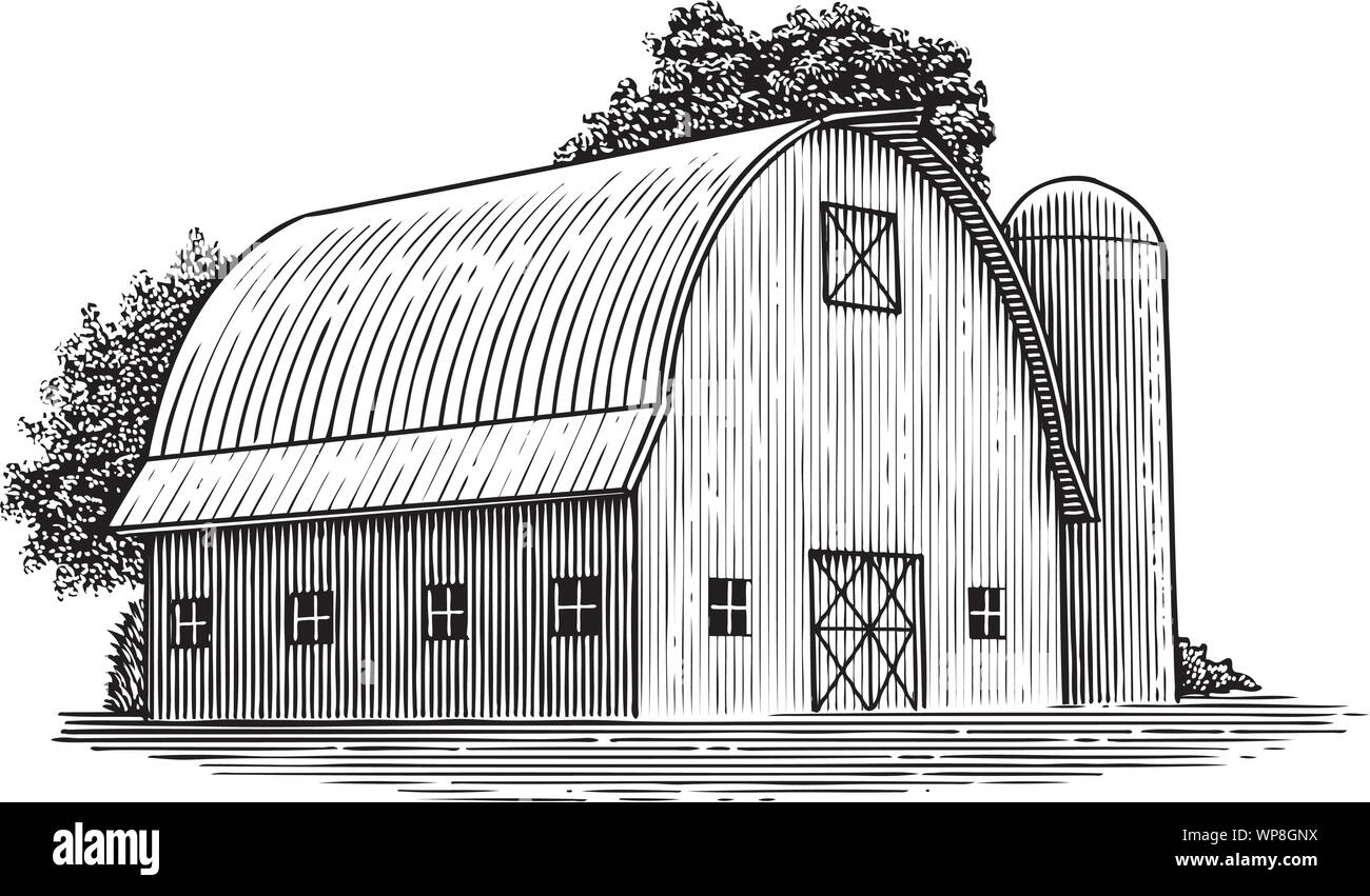 Round roof barn Stock Vector Images - Alamy