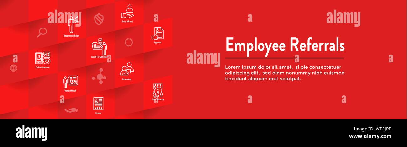 Refer a employee Stock Vector Images - Alamy