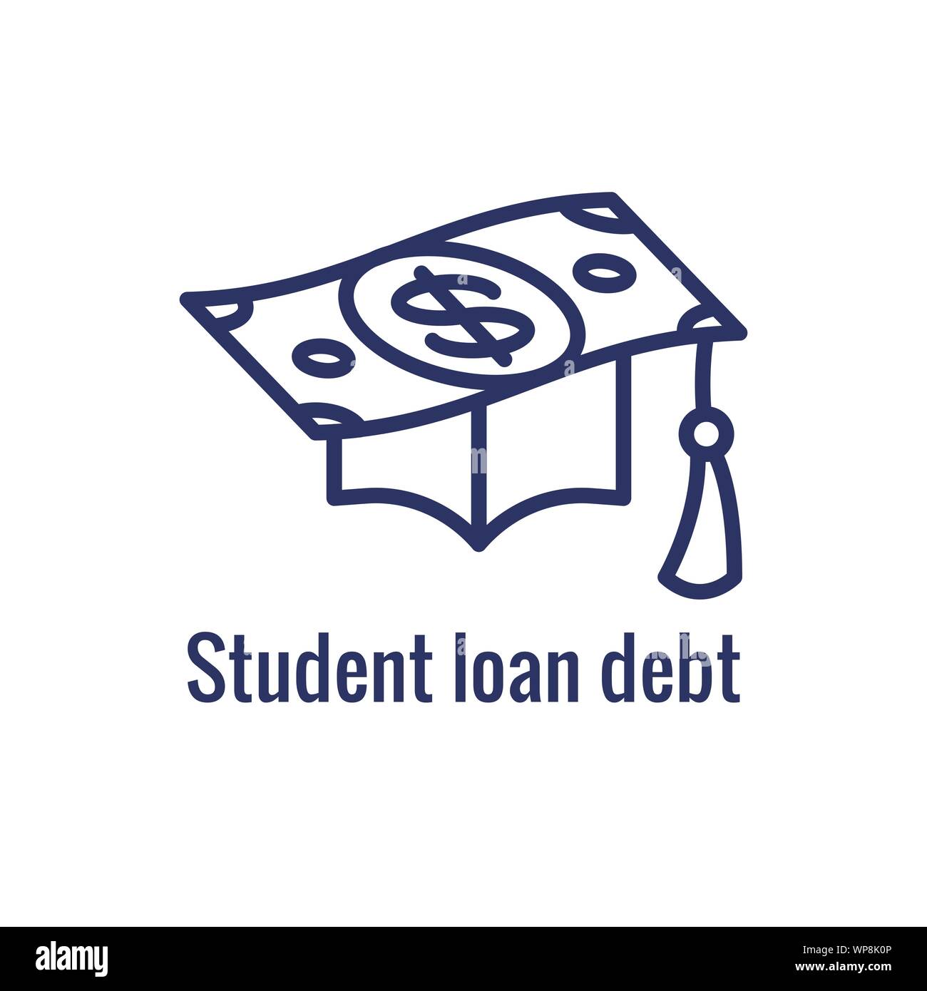Student Education Icon - imagery depicting the education process and ...