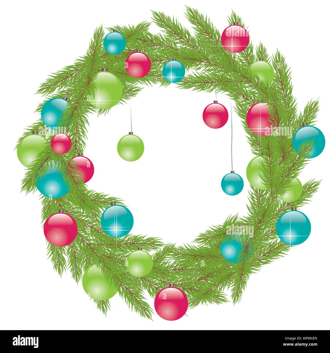 Christmas Fur-tree. Vector illustration Stock Vector Image & Art - Alamy