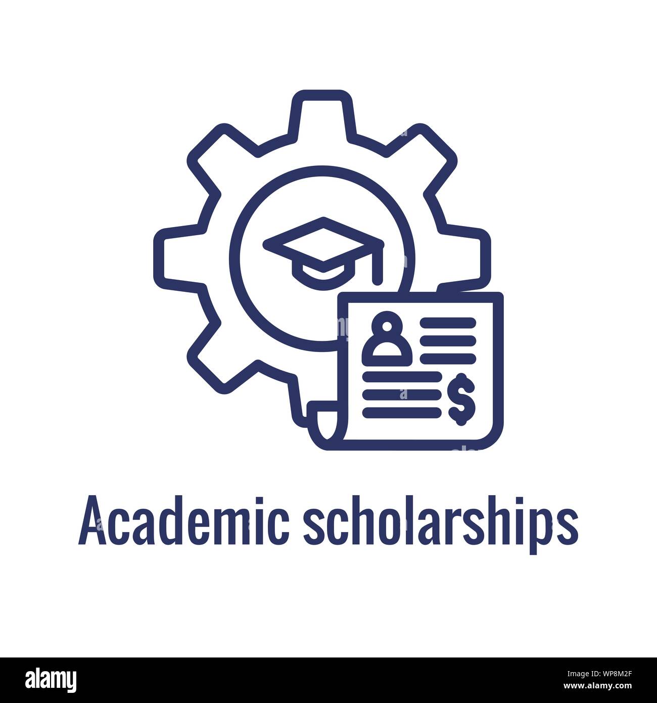 Student Education Icon - imagery depicting the education process and ...