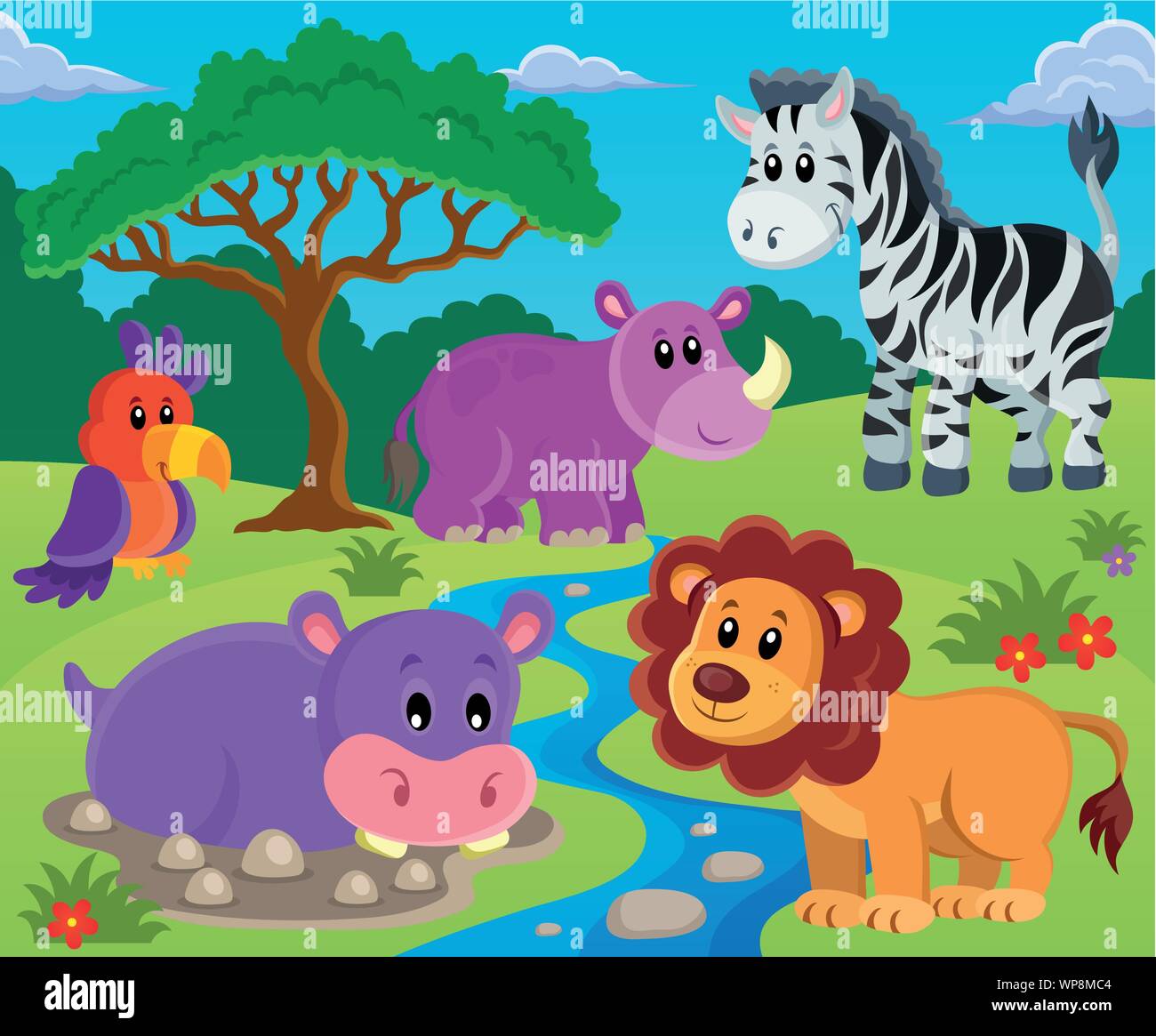 Animals topic image 2 Stock Vector Image & Art - Alamy