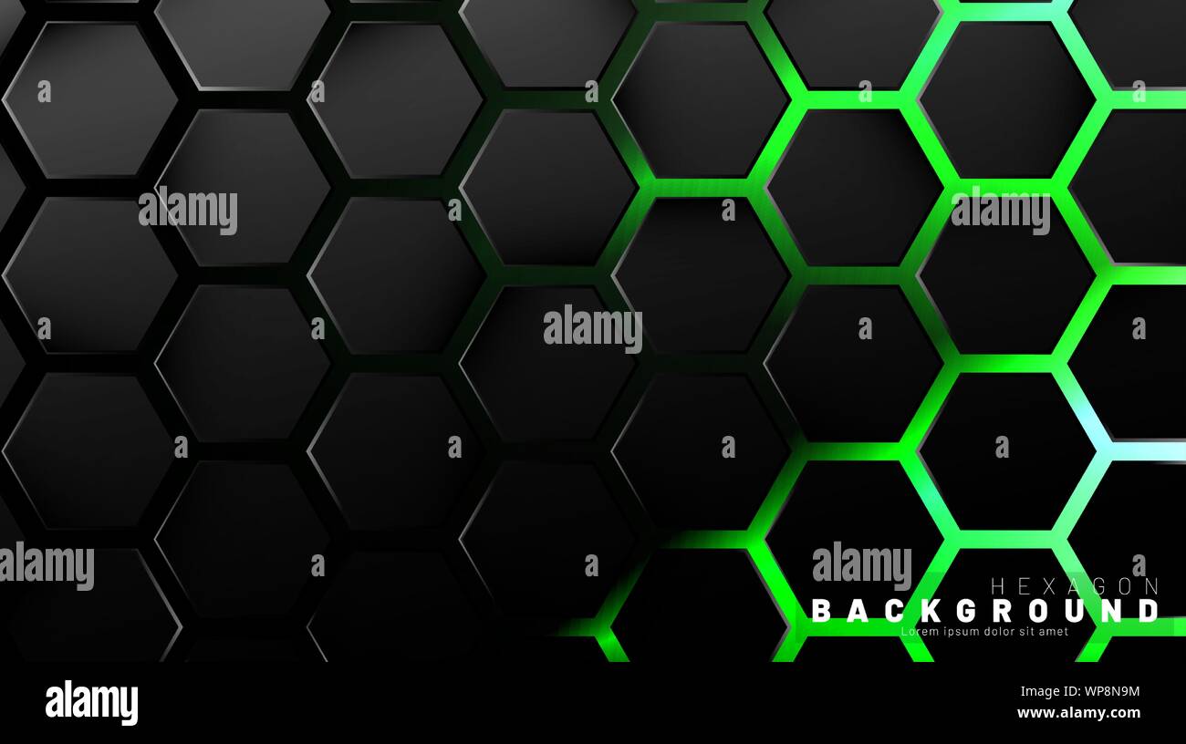 3d neon colors on black background Stock Vector Images - Alamy