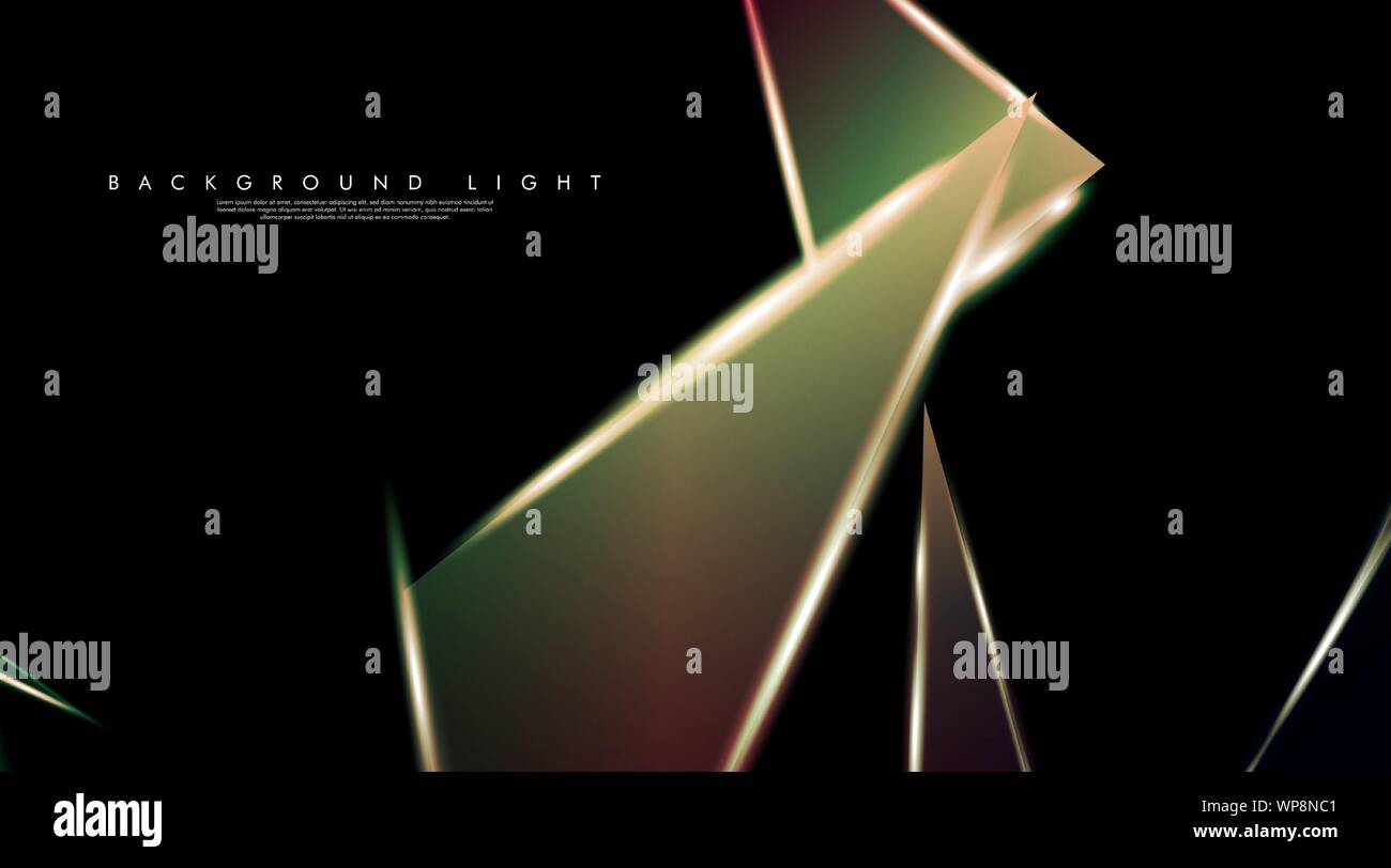 Modern technology design with a backdrop of luminous triangles. Vector ...