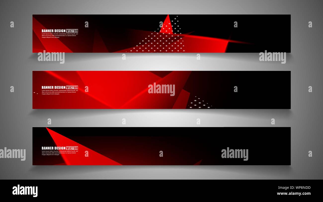 set the triangle background light header banner. Abstract composition ...