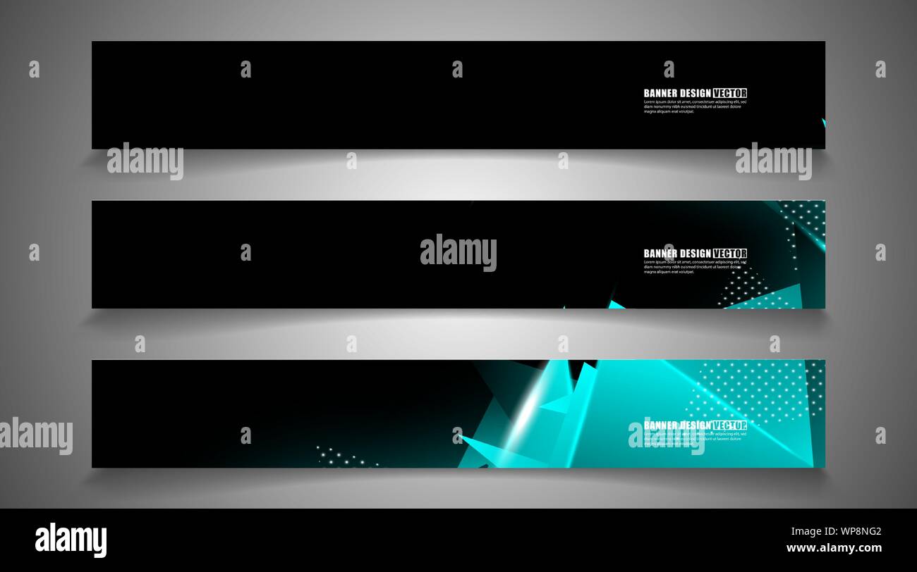 set the triangle background light header banner. Abstract composition ...