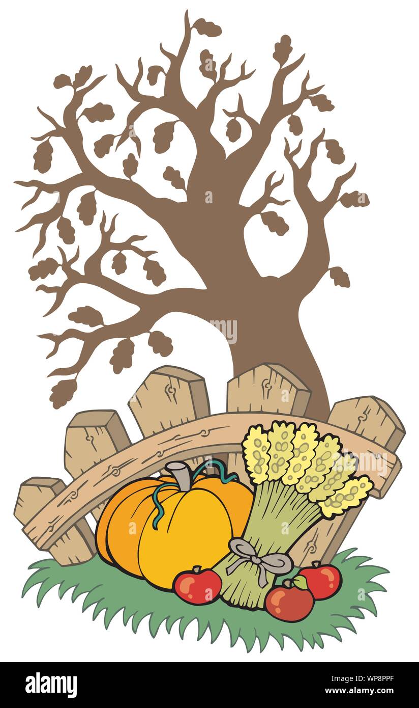 Thanksgiving harvest apple wheat Cut Out Stock Images & Pictures - Alamy