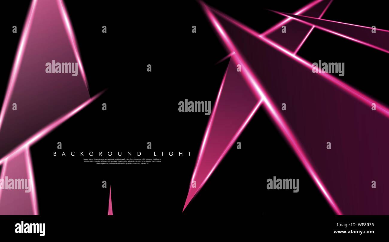 Modern technology design with a backdrop of luminous triangles. Vector ...