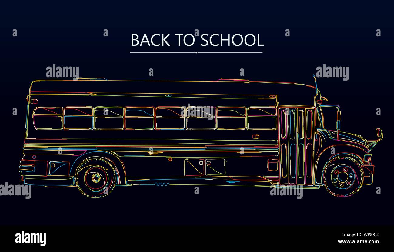 Back to school concept image Stock Vector Images - Alamy