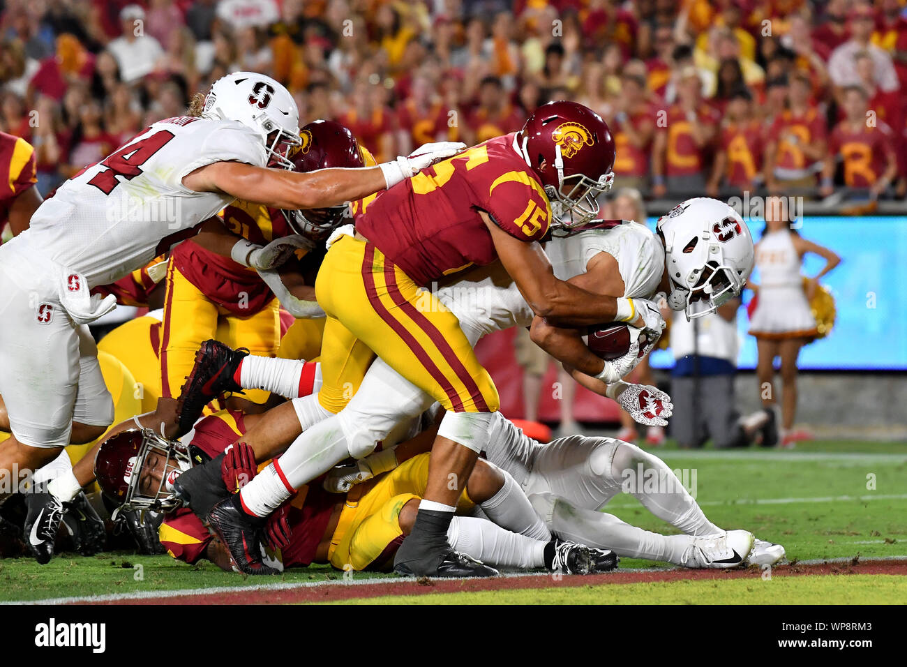 Los Angeles, CA. 7th Sep, 2019. Stanford Cardinal running back Cameron ...