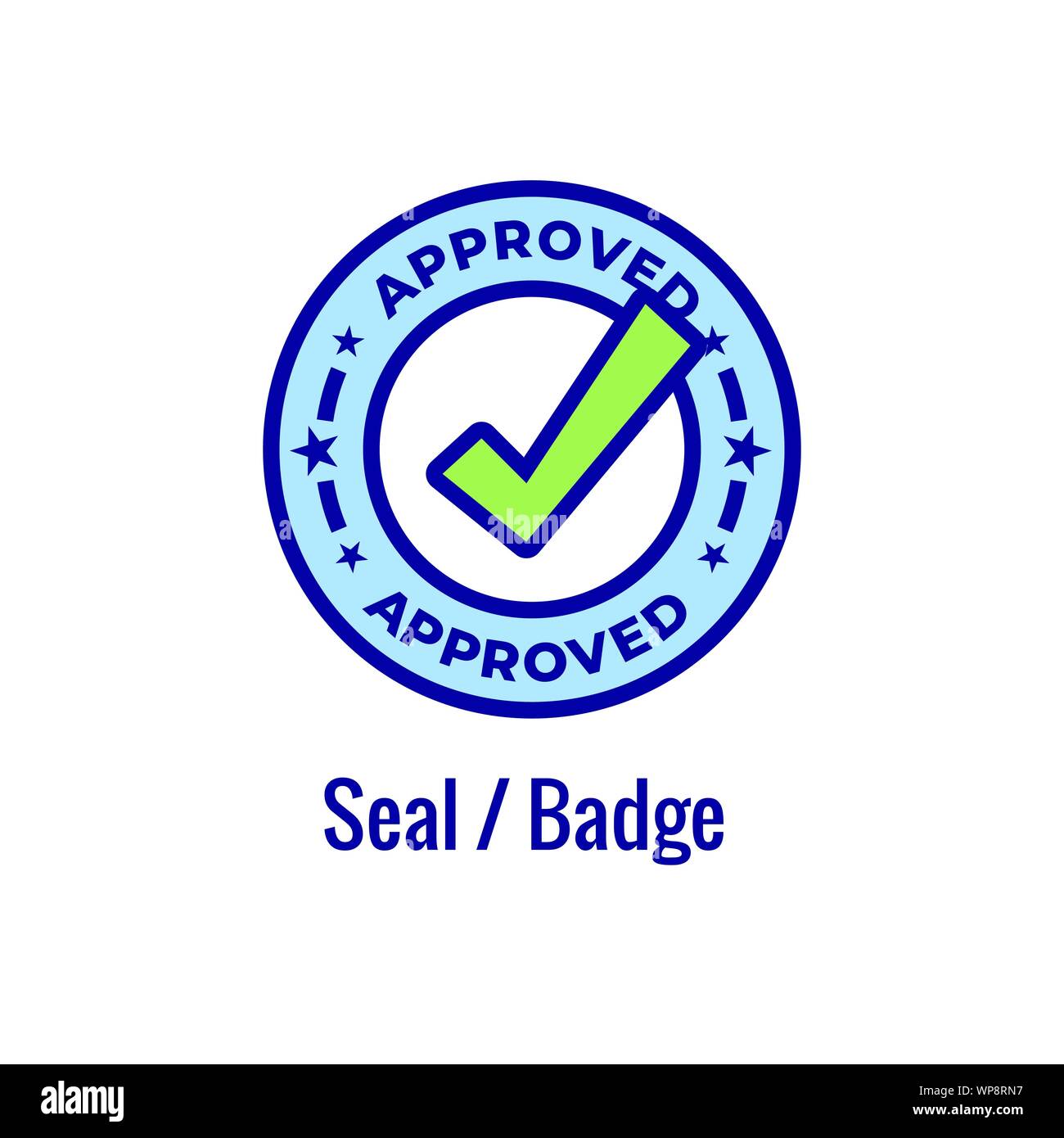 Approval & Signature Icon with approved imagery - to show someone's ...