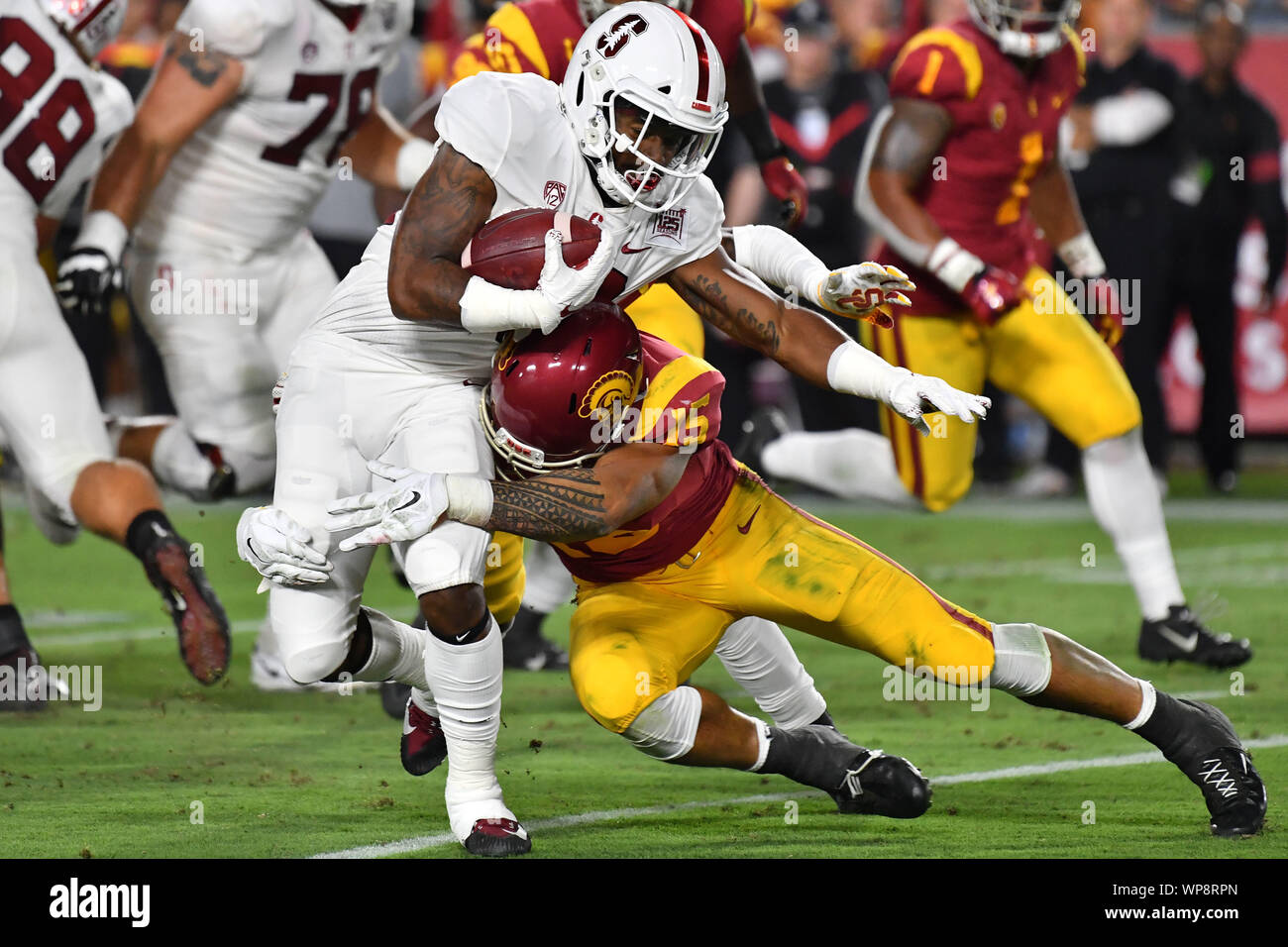 Los Angeles, CA. 7th Sep, 2019. Stanford Cardinal running back Dorian ...