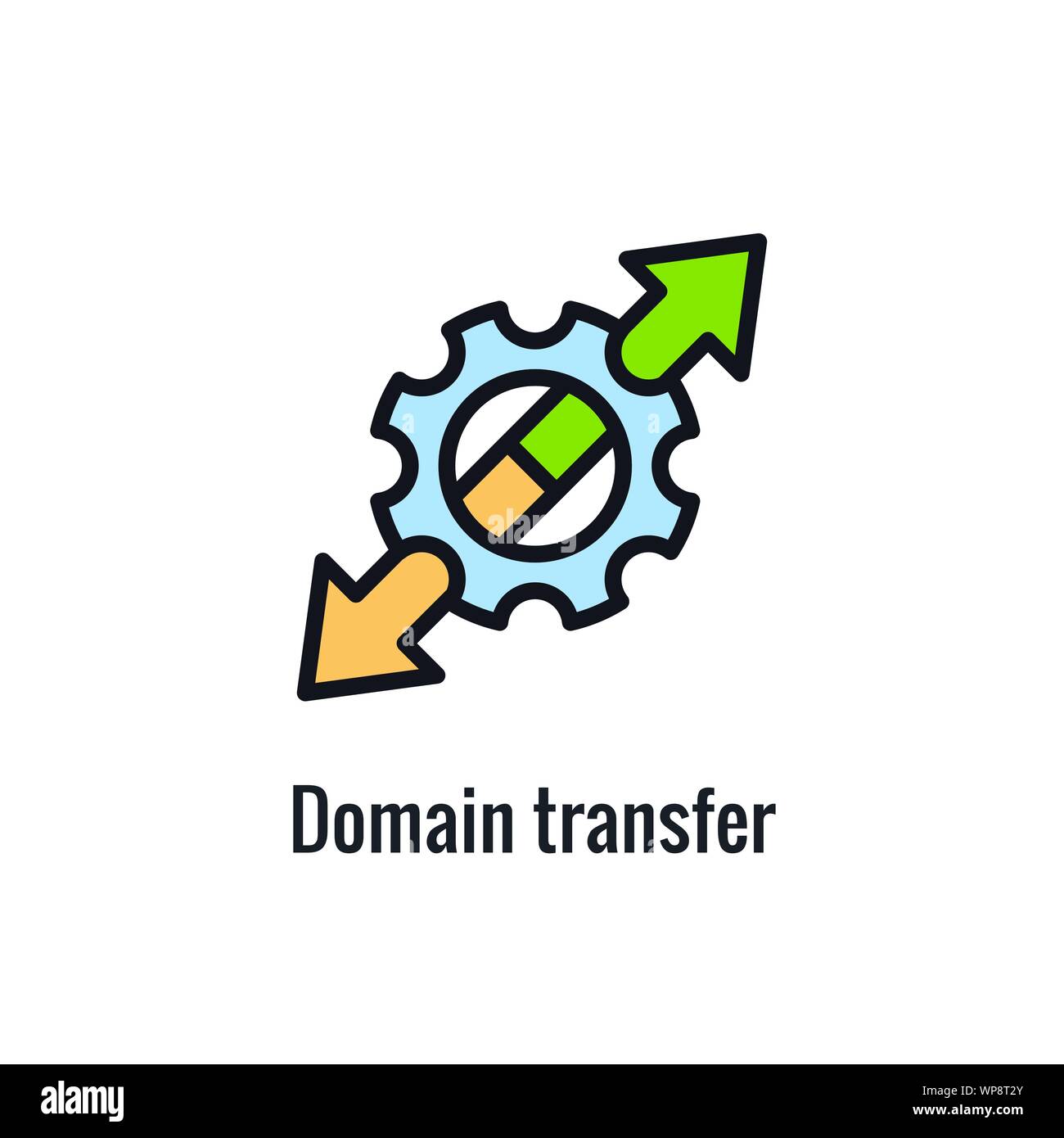 Website Data Transfer Icon - arrow imagery of transfer Stock Vector ...