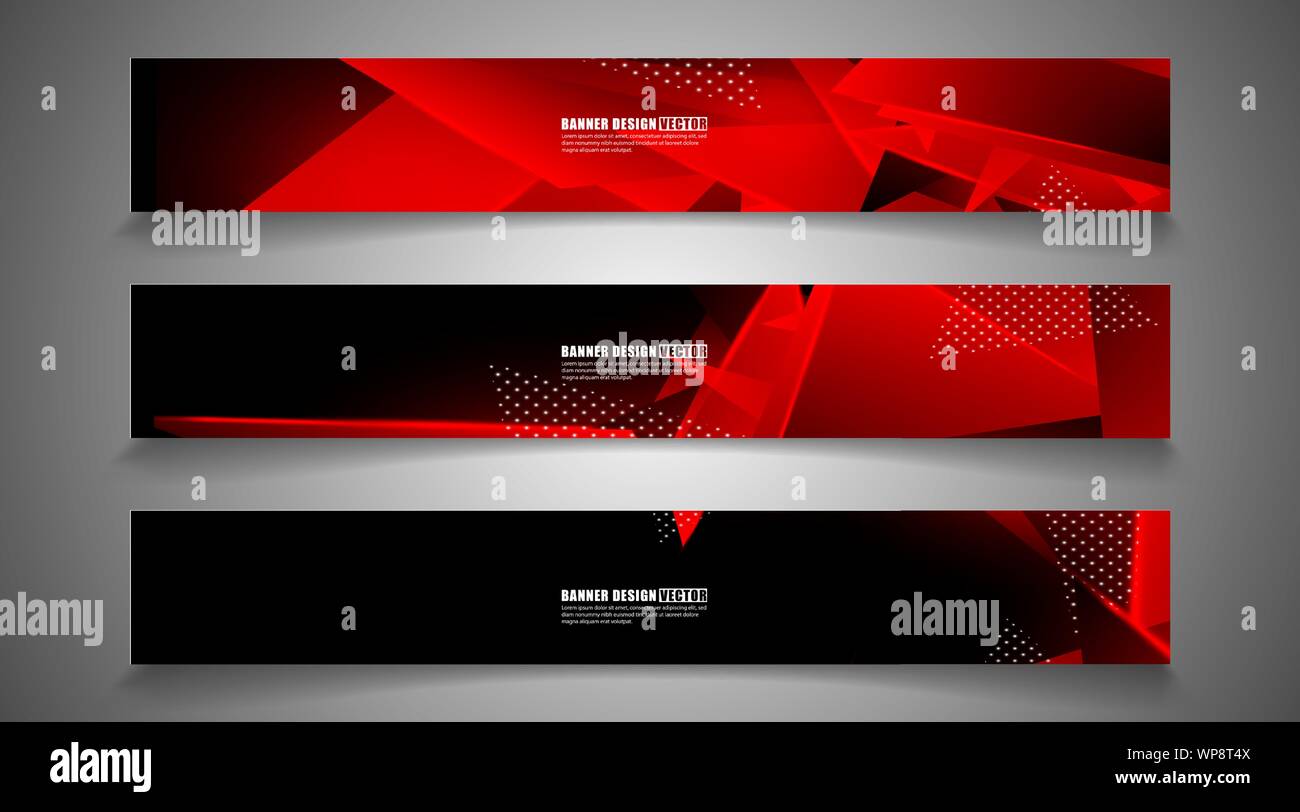 set the triangle background light header banner. Abstract composition ...