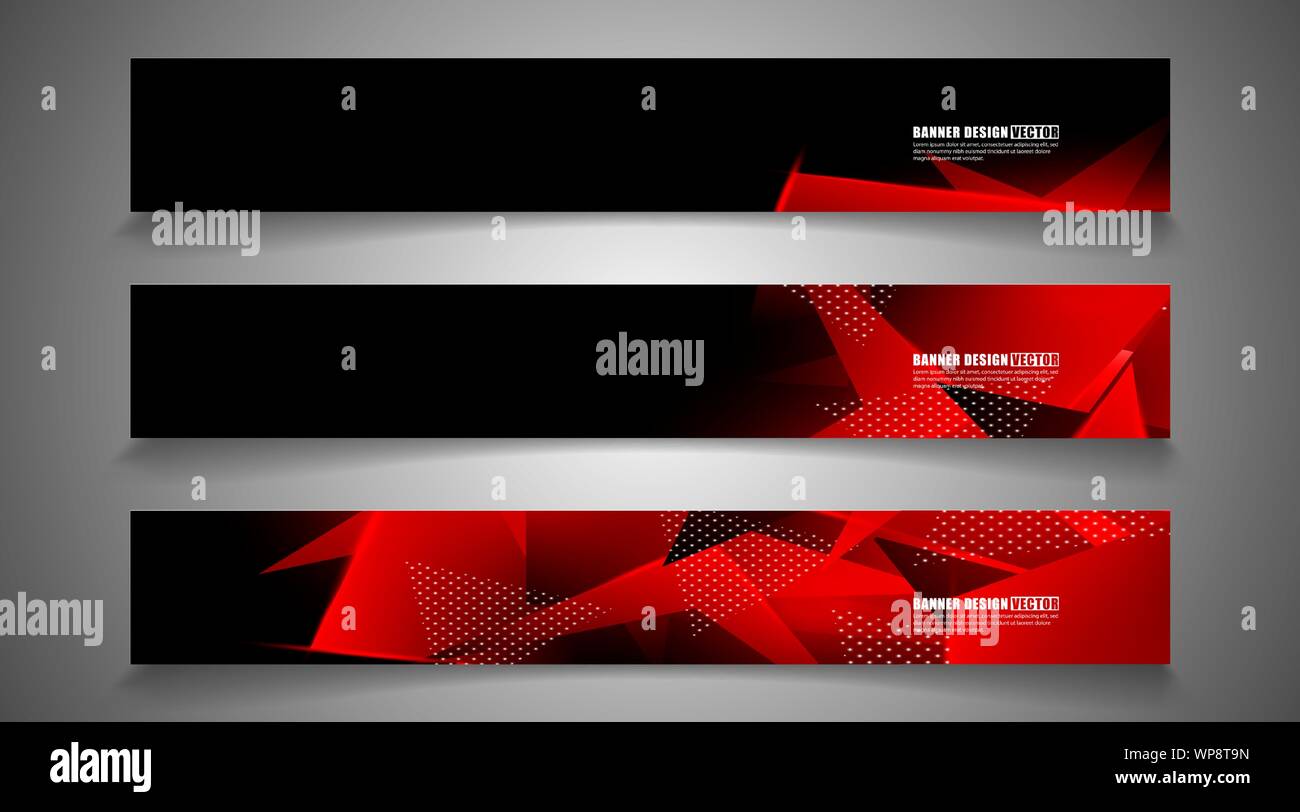 set the triangle background light header banner. Abstract composition ...