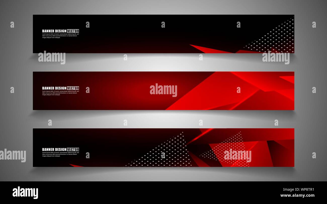 set the triangle background light header banner. Abstract composition ...