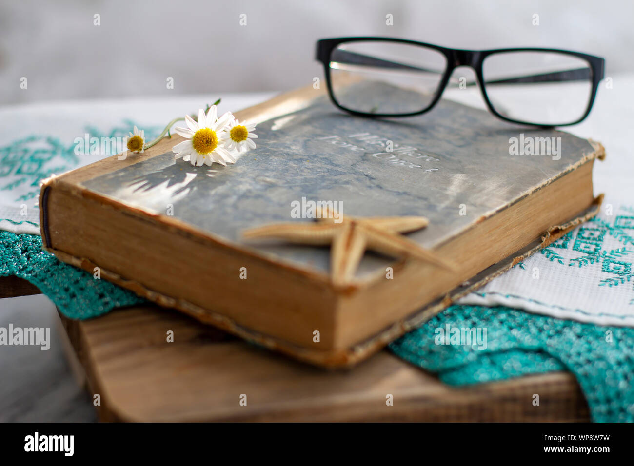 Old book and reading book at home Stock Photo - Alamy