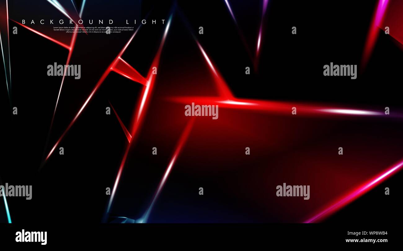 Modern technology design with a backdrop of luminous triangles. Vector ...