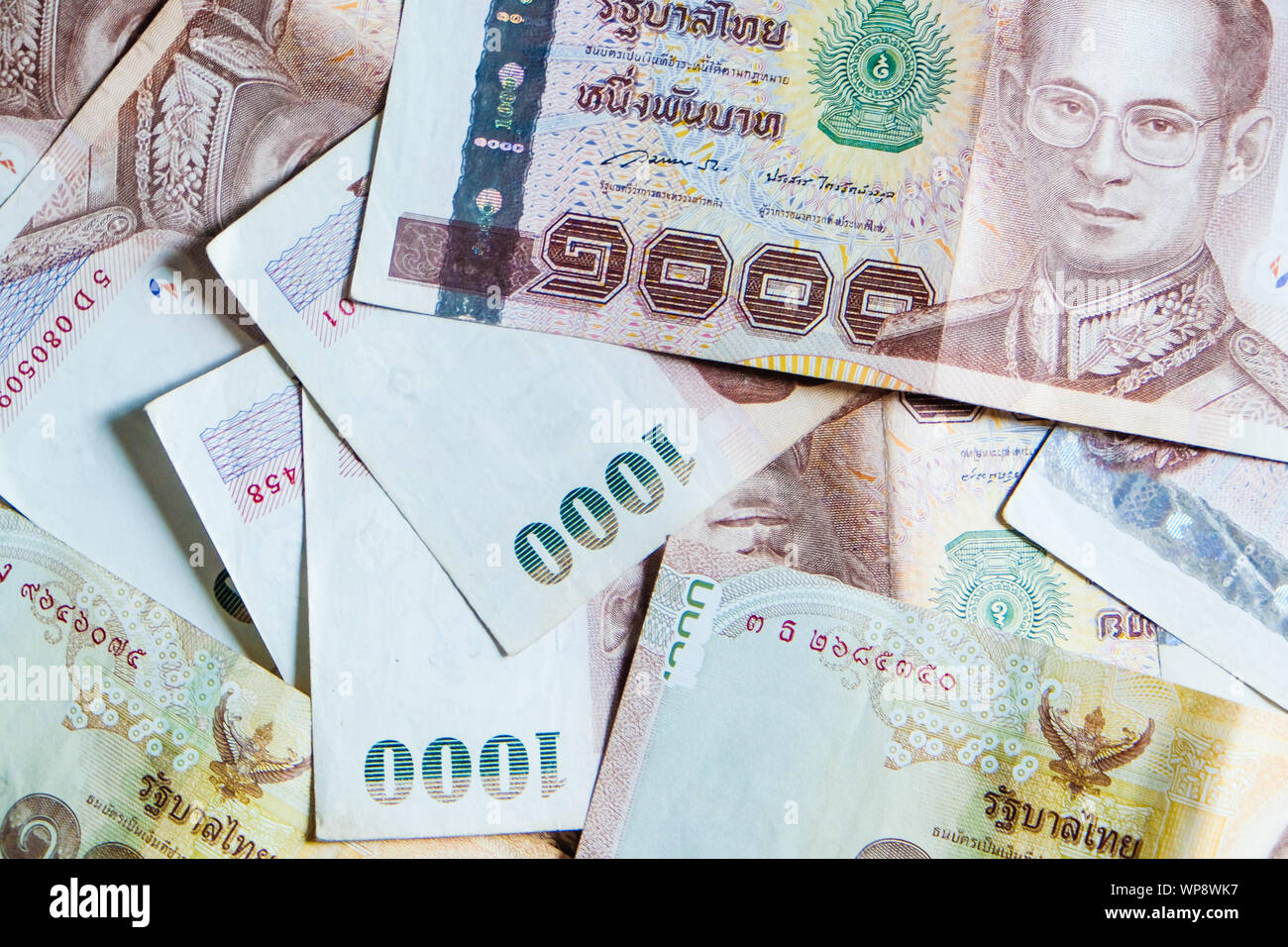 1000 THB money background close up object of business concept, Thai ...