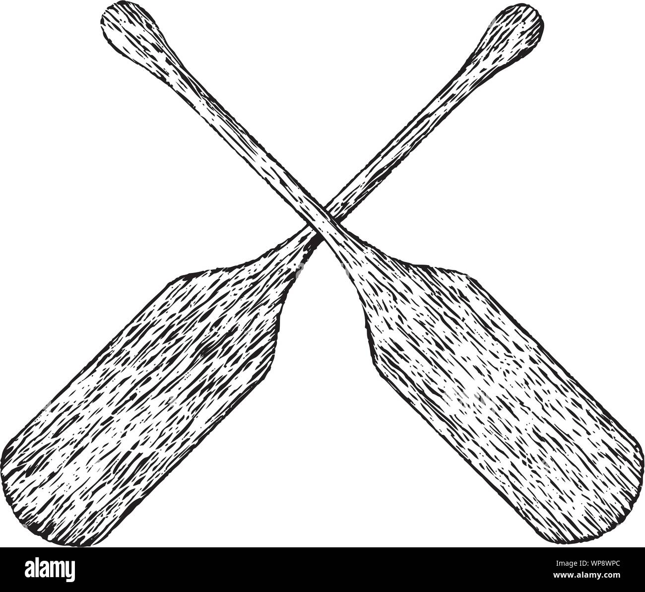 Oar Paddle Drawing