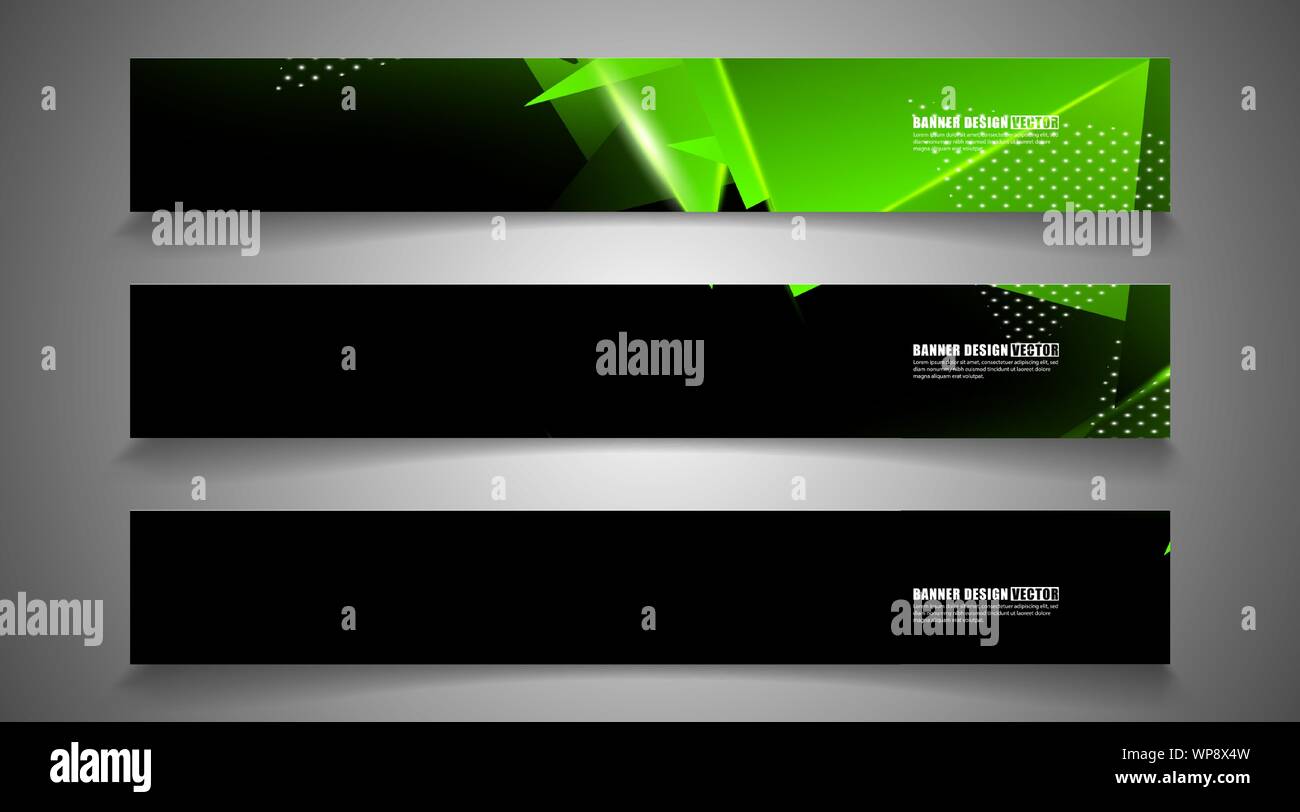 set the triangle background light header banner. Abstract composition ...