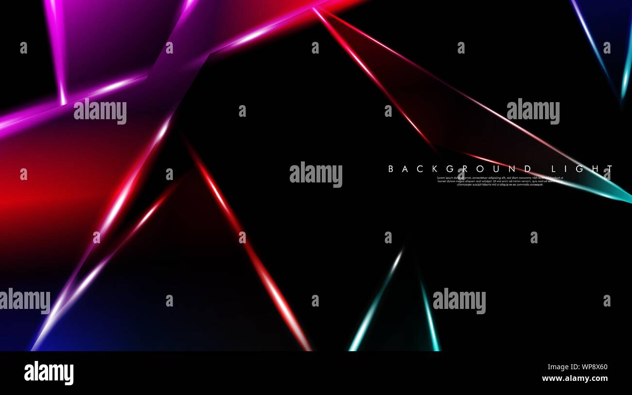 Modern technology design with a backdrop of luminous triangles. Vector ...