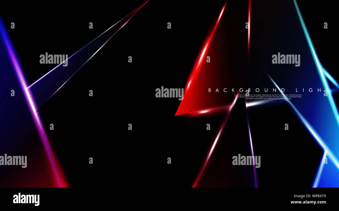 Modern technology design with a backdrop of luminous triangles. Vector ...