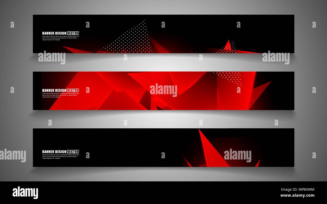 set the triangle background light header banner. Abstract composition ...