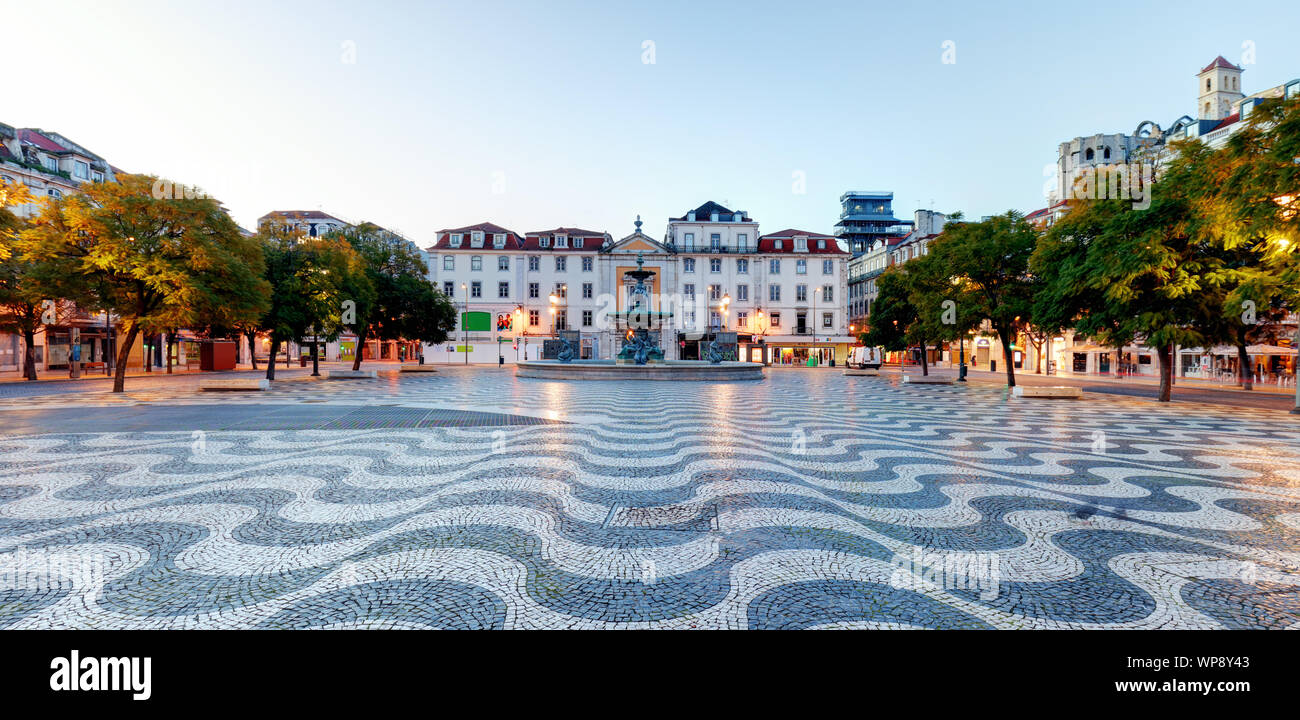 Rossio square portugal hi-res stock photography and images - Alamy