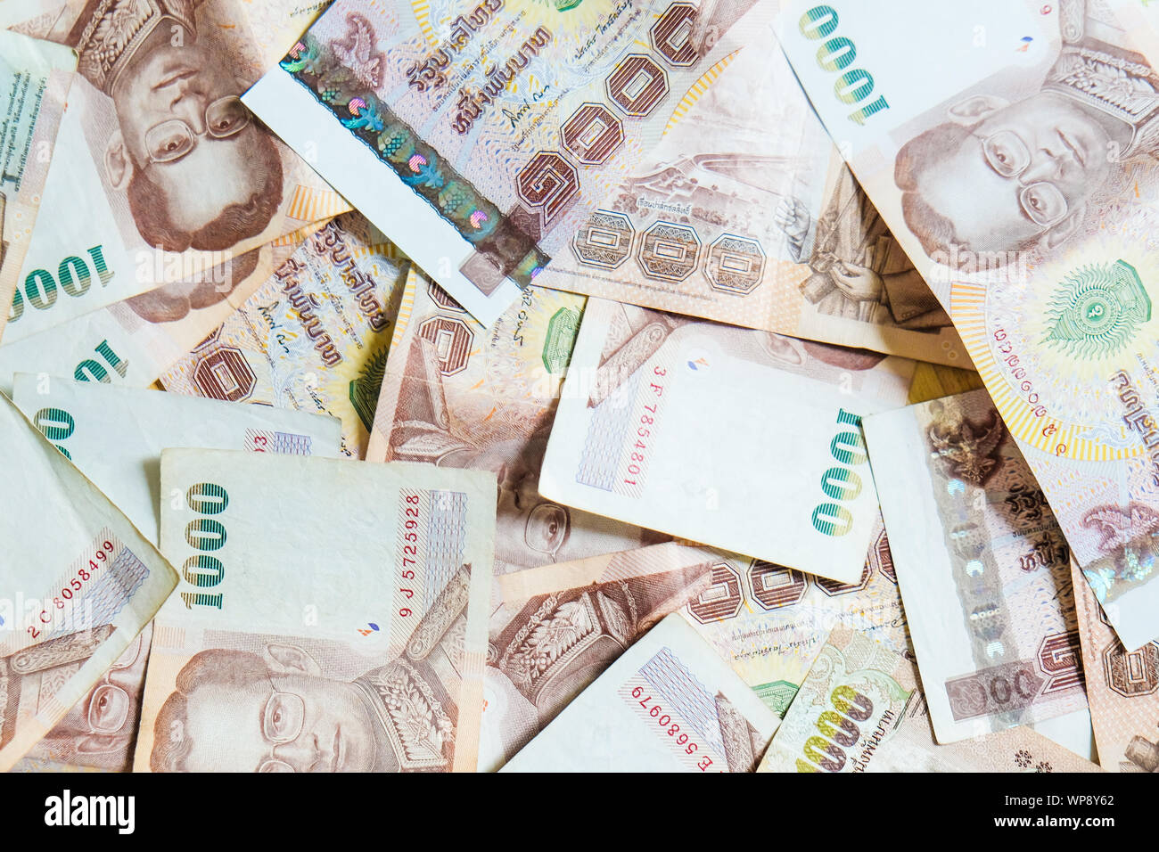 1000 THB money background close up object of business concept, Thai ...