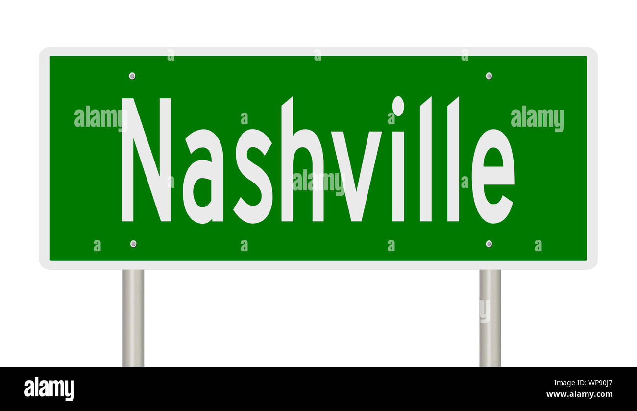 Nashville road sign hi-res stock photography and images - Alamy