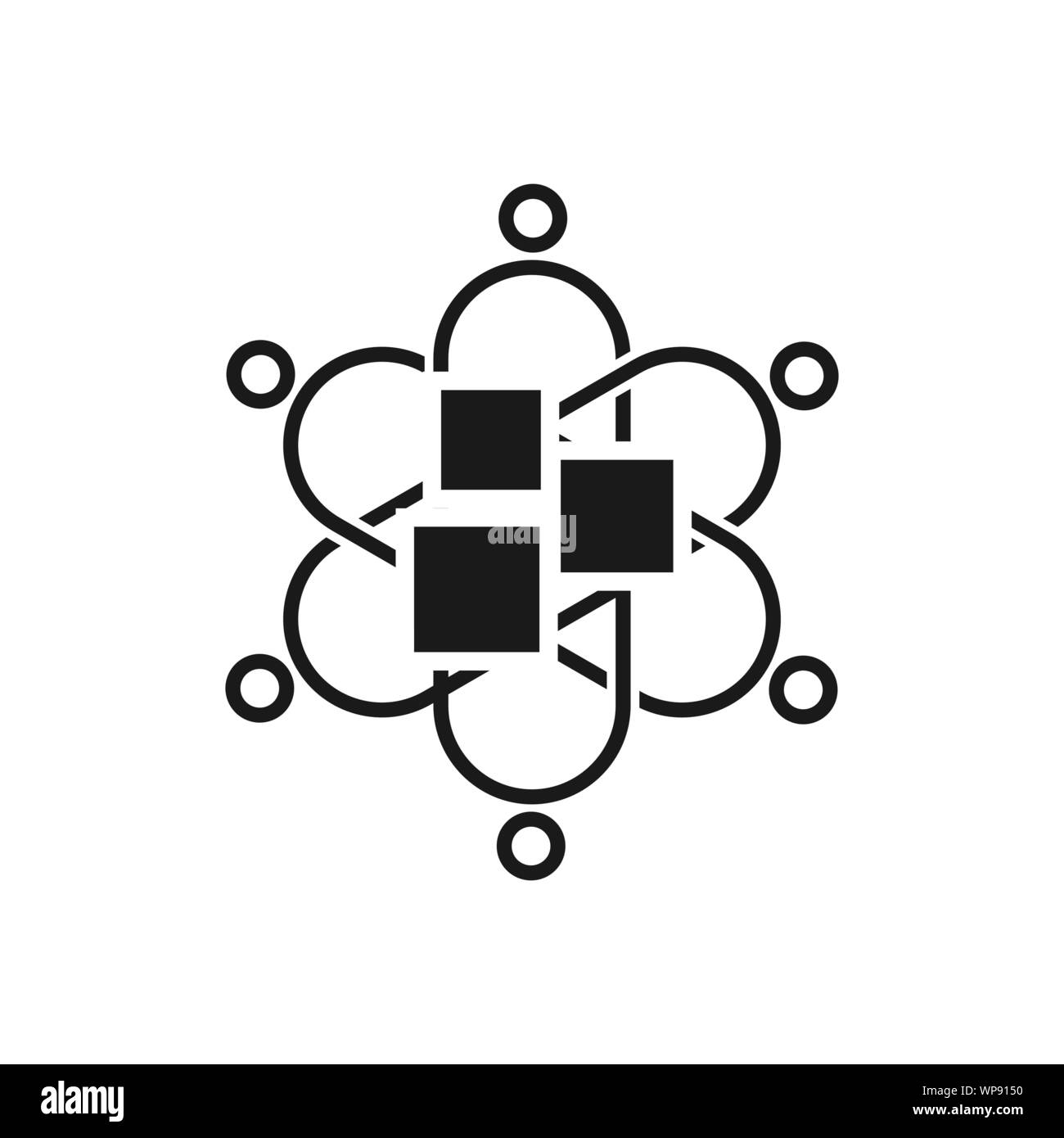 technology application Commitment Teamwork Together Black Logo Stock Vector Image & Art - Alamy