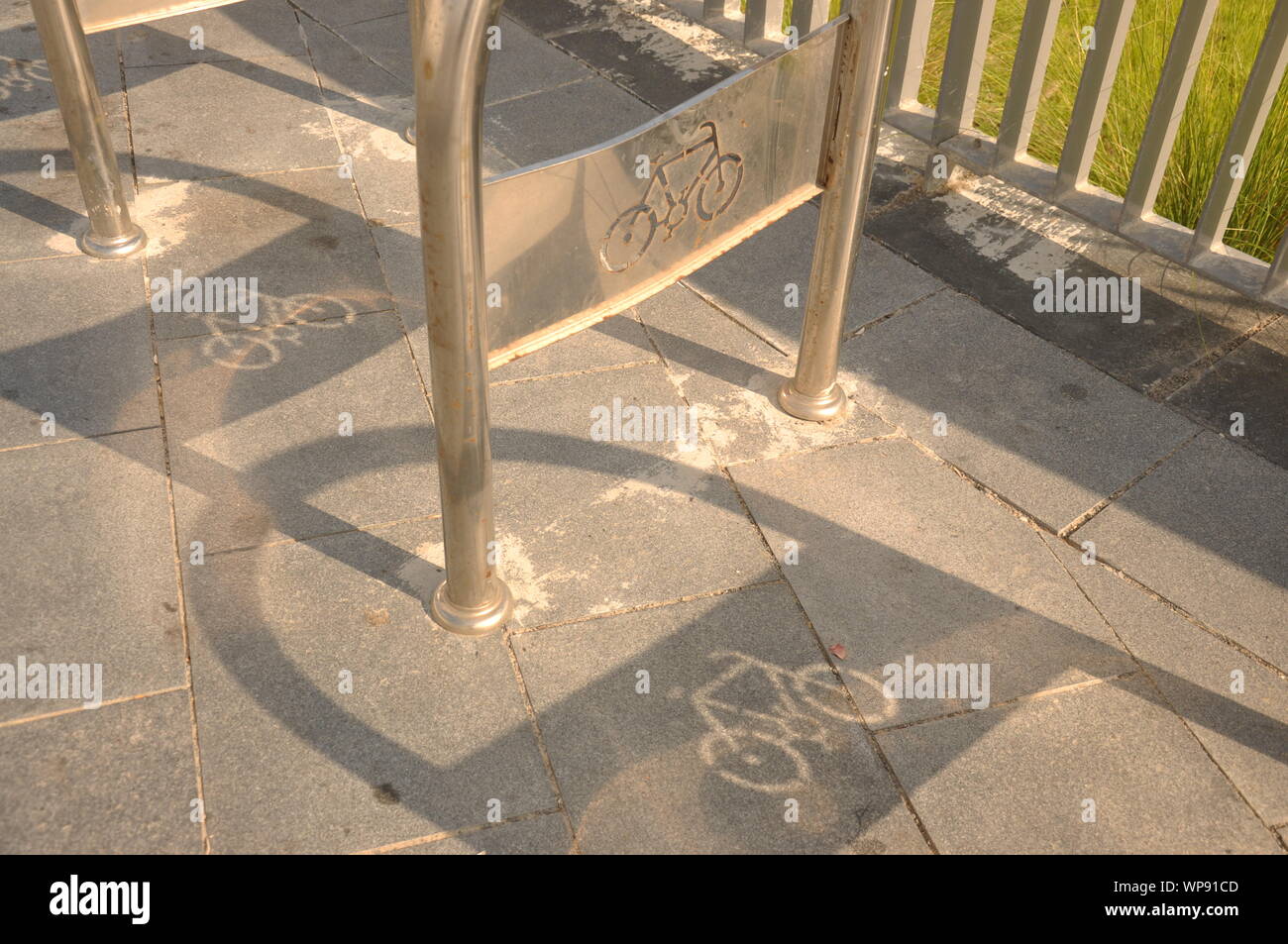 shadow in a bicycle shap Stock Photo - Alamy