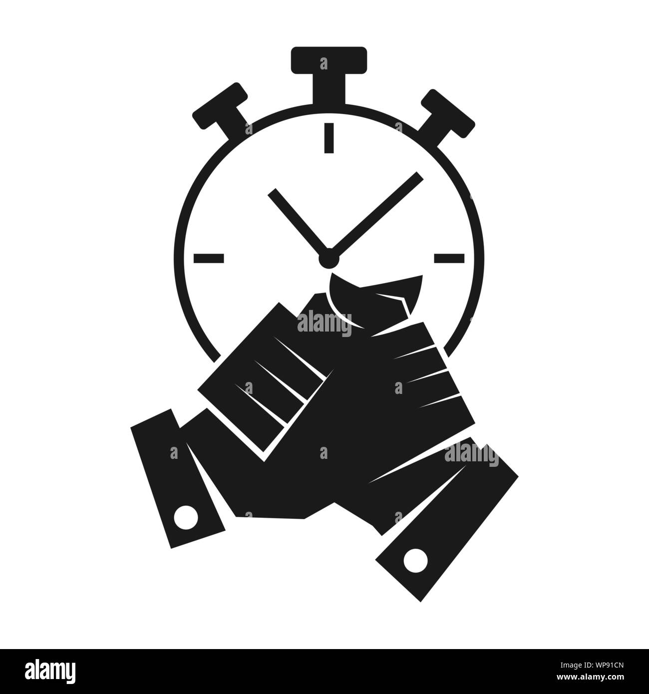 time Commitment Teamwork Together Black Logo Stock Vector Image & Art ...