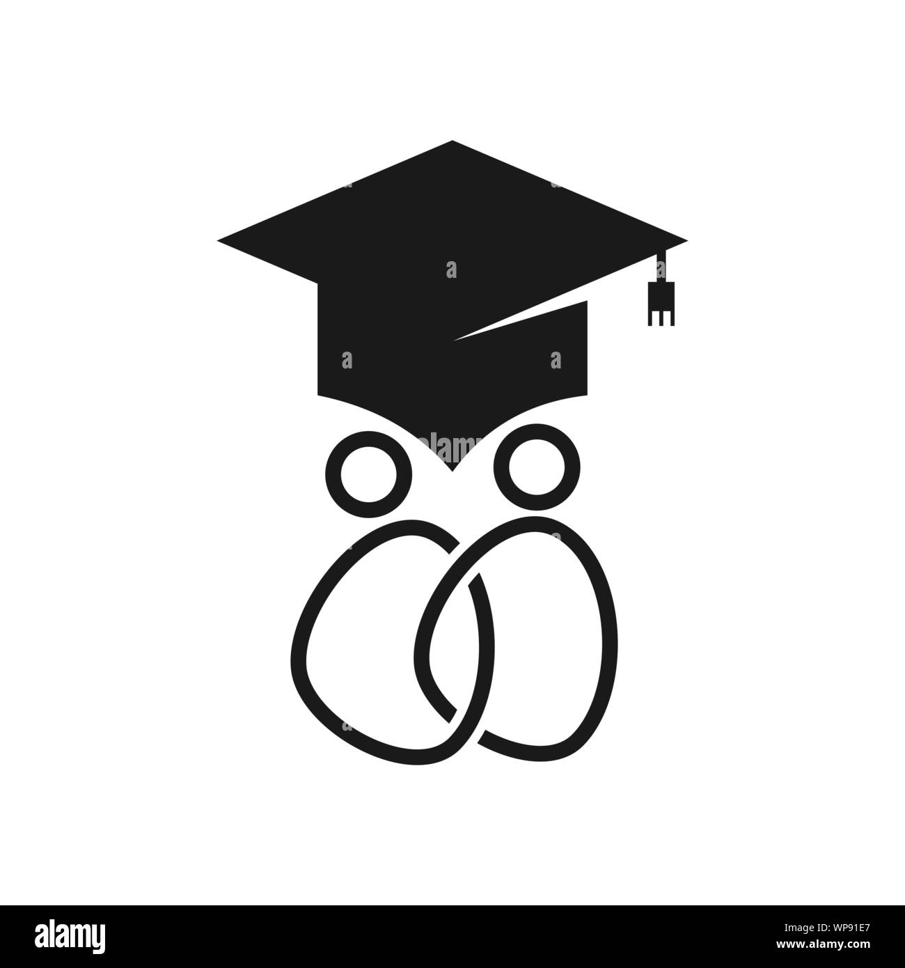 Education Commitment Teamwork Together Black Logo Stock Vector Image ...