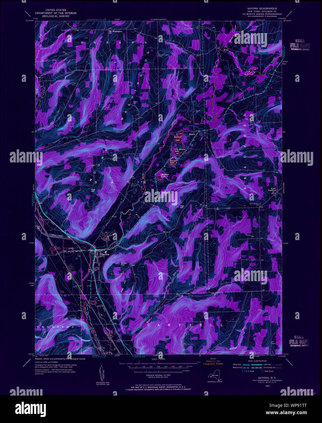 New York NY Savona 129410 1953 24000 Inverted Restoration Stock Photo ...